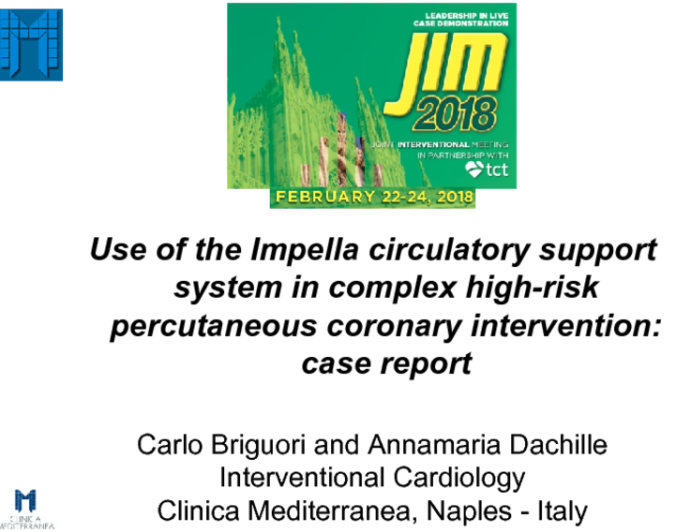 Use of the Impella circulatory support system in complex high-risk percutaneous coronary ...